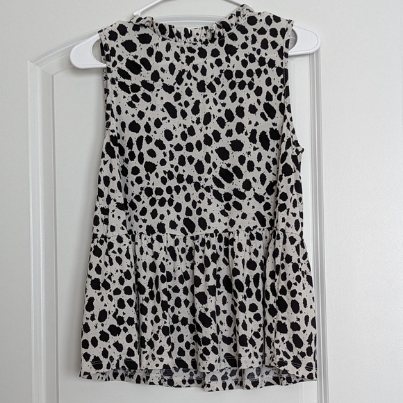 mts | Tops | Mts Dalmation Print Babydoll Tank | Poshmark